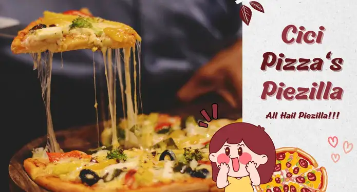 Cheers to Piezilla! Examining The Huge Cicis Pizza From The Inside Out ...